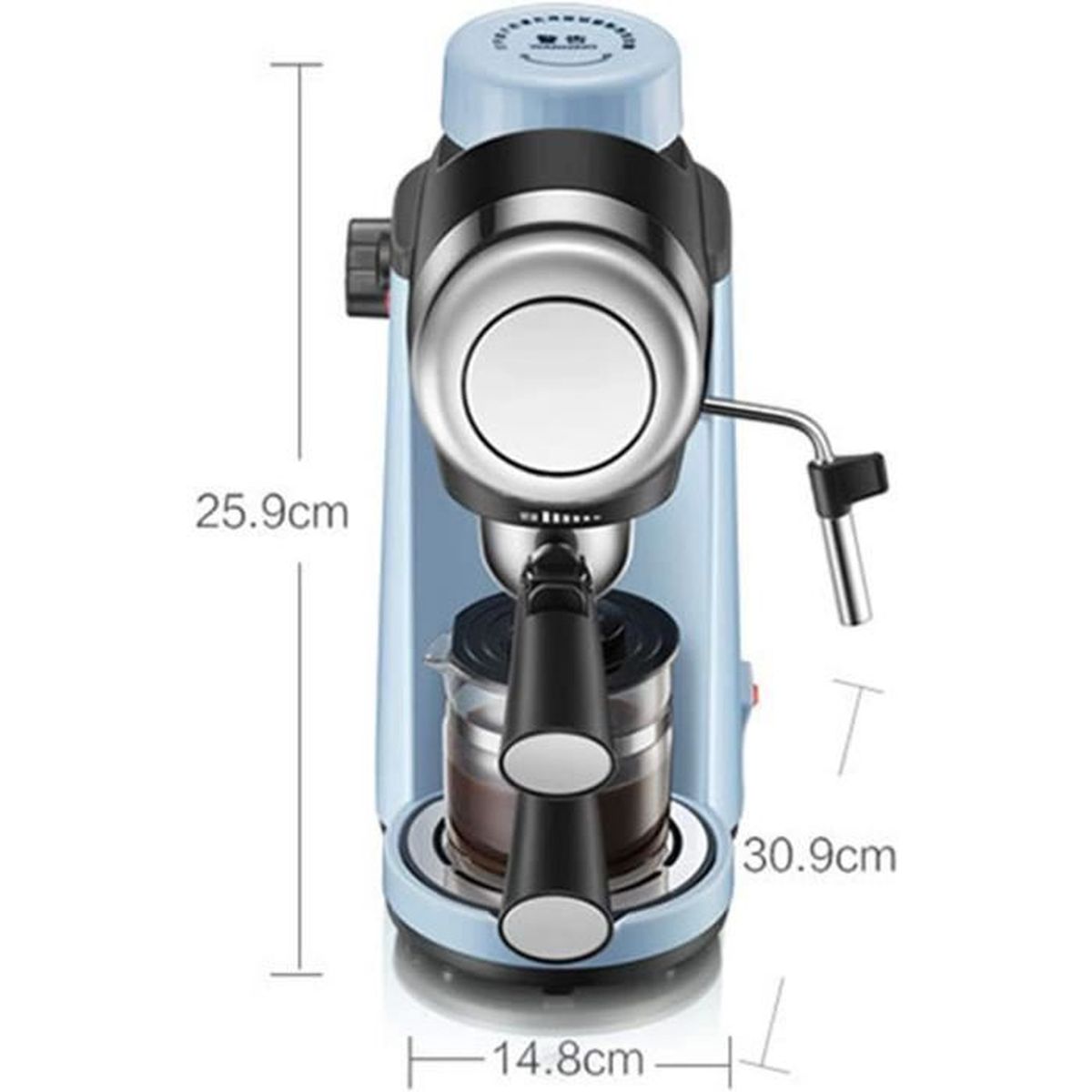 Machine à café Maker avec mousser le lait Arm, grain de café Roaster ...