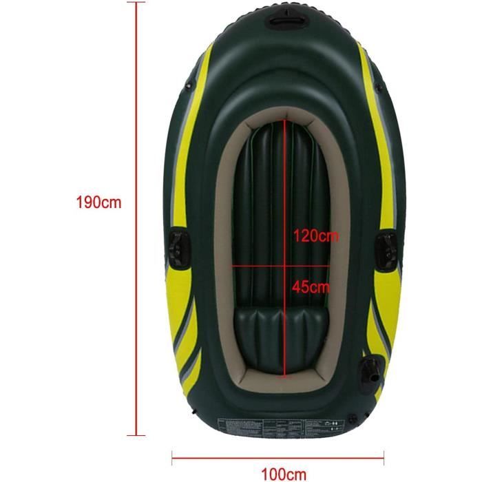 Povanjer Bateau Gonflable, Kayak Gonflable, Kayak de pêche Robuste de 2 ...