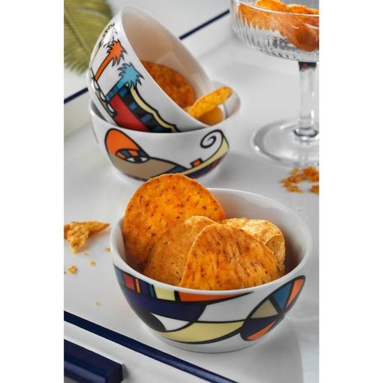 Cuvettes de Poignées,Bol créatif assiettes en porcelaine boîte de ...