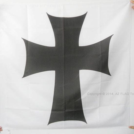 Drapeau Ordre de Sainte-Marie des Teutoniques 90x90cm - croix Ordre ...