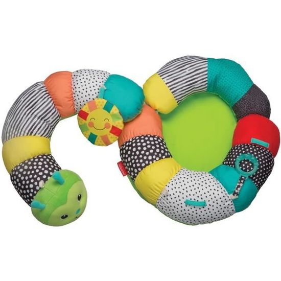 Coussin d'activités 2 en 1 - INFANTINO - Chenille - Hochets amovibles ...