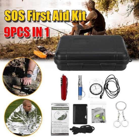Kit de survie d'urgence multi-outils sos pour chasse camping pêche kbt94224 - Cdiscount Sport
