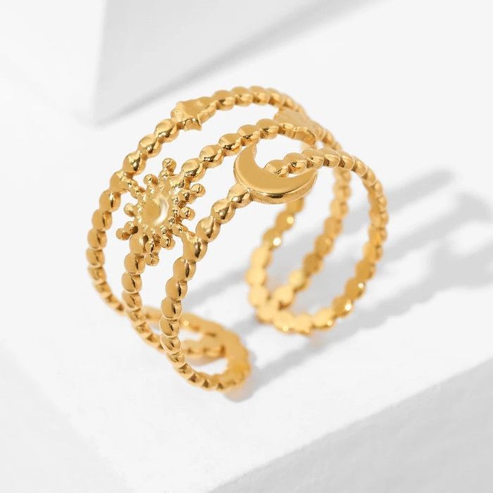 Bagues géométriques en acier inoxydable pour femmes - C1491[A3915] Blanc - Achat / Vente bague ...