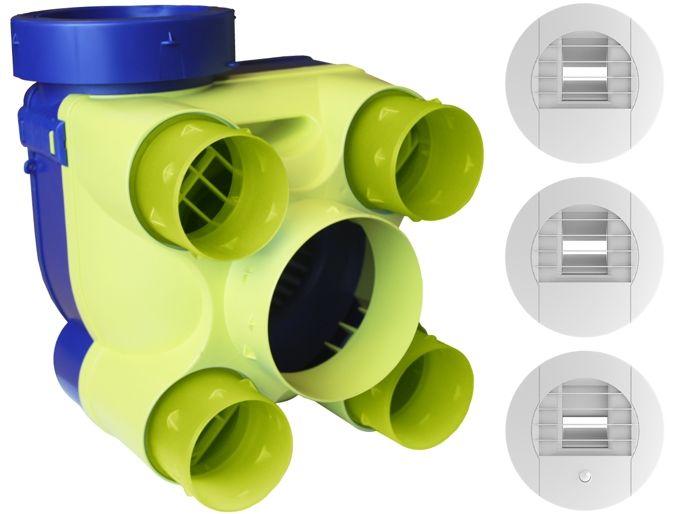 Kit vmc - simple flux - hygroréglable type b - hydra ecowatt 2 khb - unelvent 604021 - Cdiscount ...