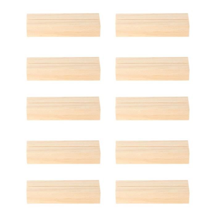 10x Mini Bûche En Bois Nom Du Lieu Menu Porte-photos Décor De Table De ...