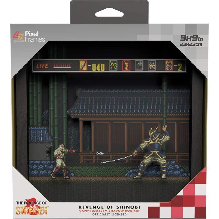 Pixel Frames - Sega - The Revenge of Shinobi - 23x23 cm - Shadow Box ...