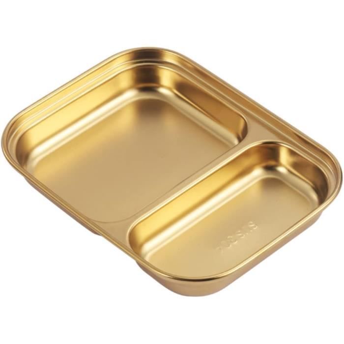 Compartiment Boîte À Lunch Plateaux Alimentaires Plateau En Métal ...