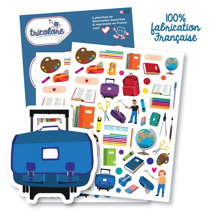 Gommettes - Ecole - Crayons - Cahier - Cartable - Rentrée des classes ... Gommettes - Ecole - Crayons - Cahier - Cartable - Rentrée des classes ...