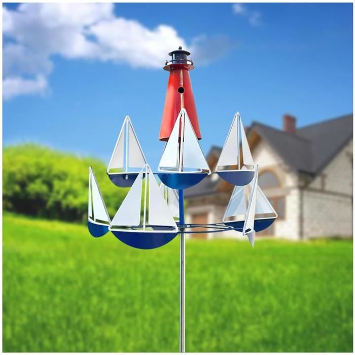 Roue Des Vents Deco Jardin, Décoration Jardin Exterieur (200-175-150-125-100 Cm Hauteur Réglable ...