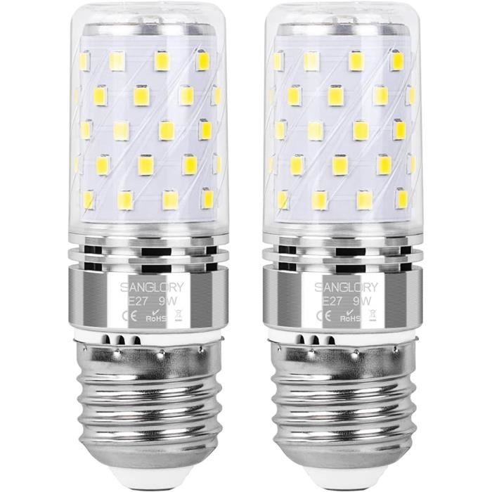 Ampoule Led E27 Blanc Froid 9W-950Lm Equivalent 80W Halogène Culot Edison À Vis E27 360 ...
