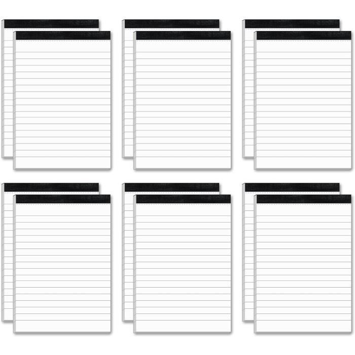 A6 Blocs-notes 30 pages en papier blanc épais et brillant Bloc-notes ...