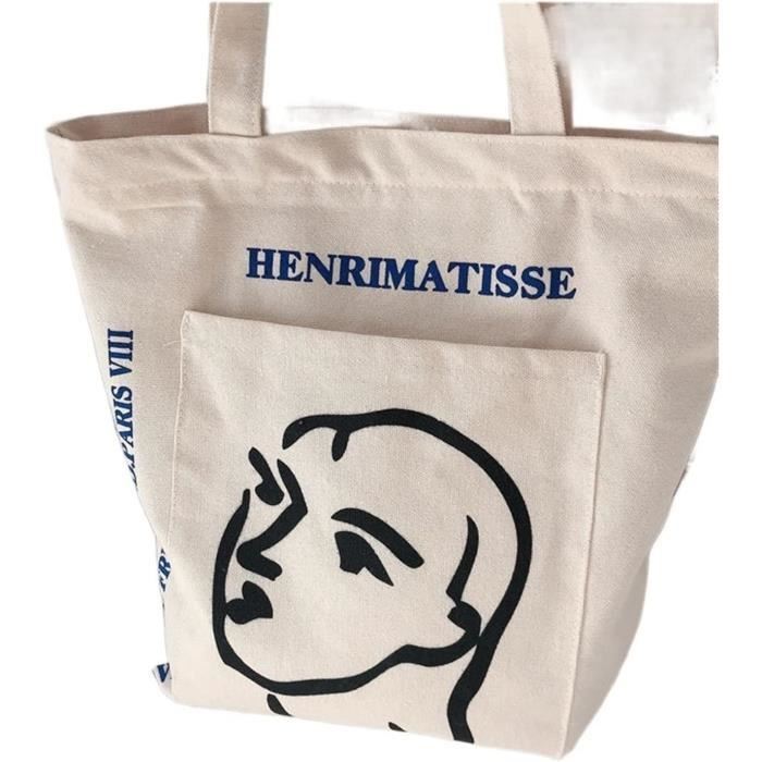 Sacs À Main Et Sacs À Bandoulière , Sac En Toile Imprimé Tête De Femme ...