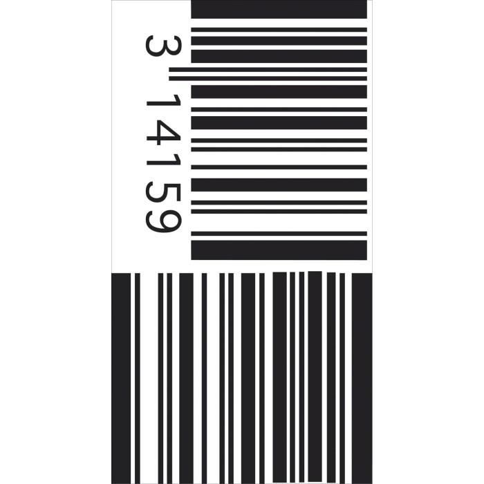 Sticker Autocollant Géant Code Barres 48X68Cm, Déco Murale, Grand ...