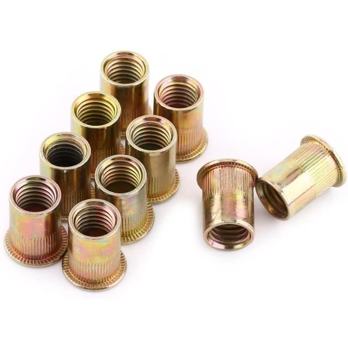Ecrou a Sertir M5, Écrou De Rivet Filetés En Acier Au Carbone, Insert ...