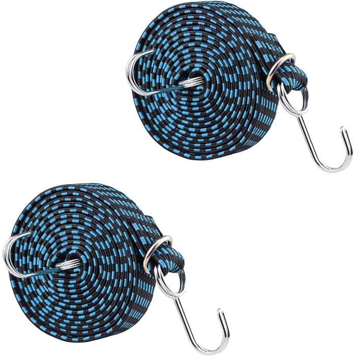 Tendeurs Elastique, 2 Pièces 2M élastiques Sandows avec Crochets, Haute ...