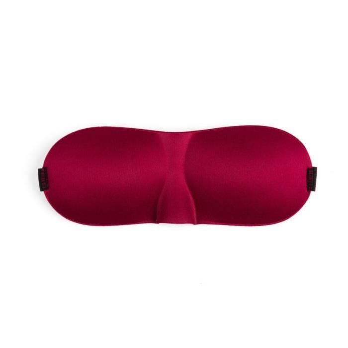 Vin rouge - Masque de sommeil 3D pour les yeux, aide au voyage, patch ...