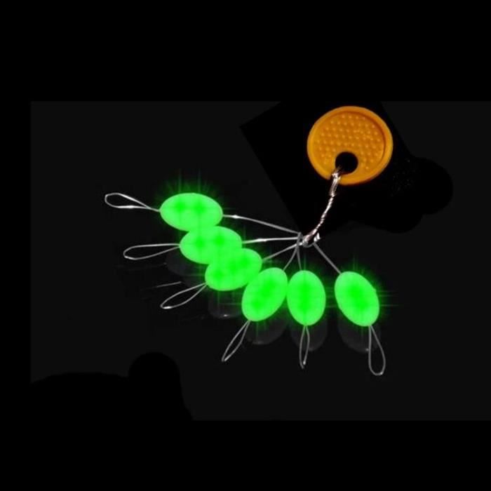 Pêche,Lot de bouchons de pêche en caoutchouc,60 pièces,10 groupes ...