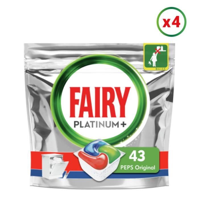 4x43 PEPS Fairy Platinum+ Original, Tablettes Lave-Vaisselle ...