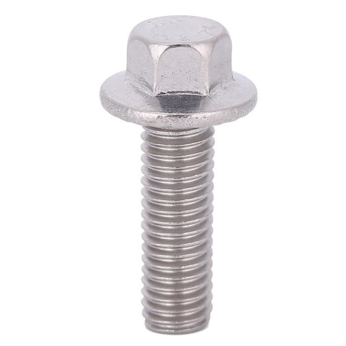 Fdit boulon à bride 10 pcs M8 Acier Inoxydable SS304 Hex Drive Bride ...