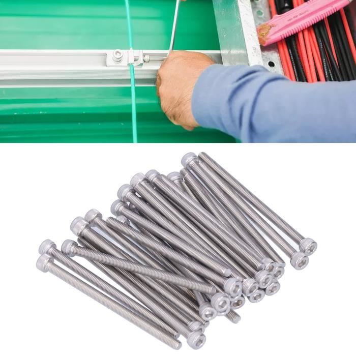 Vis à six pans creux - GOTOTOP - M5 - Acier inoxydable A2 - Kit de 30 pièces - Tête cylindrique ...