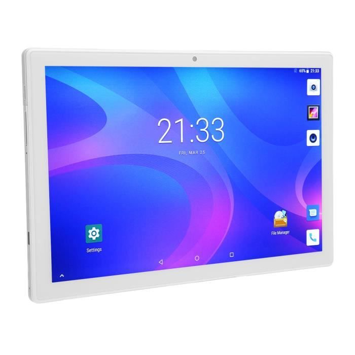 HURRISE Tablette argentée Tablette 10 pouces Processeur 8 cœurs 8GB ...