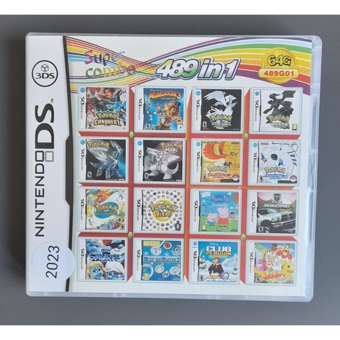 489 Jeux en 1 NDS Jeu Lot Carte Super Combo Cartouche pour DS 2DS New ...