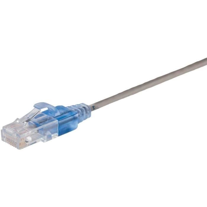 Lot de 10 câbles de raccordement Ethernet Cat6A 1,5 m Cordon réseau ...