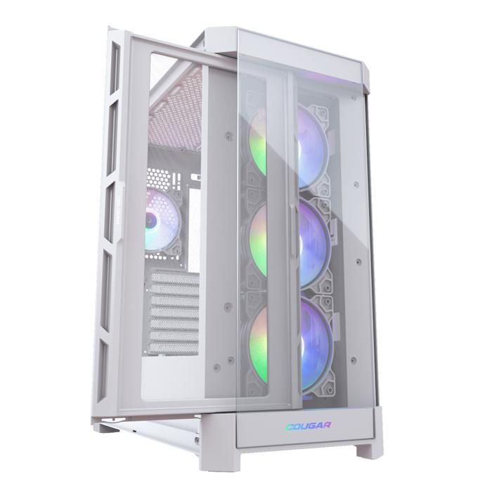 Boitier PC Gaming - Cougar Gaming - DUOFACE PRO RGB WHITE - Comprend 4 ...