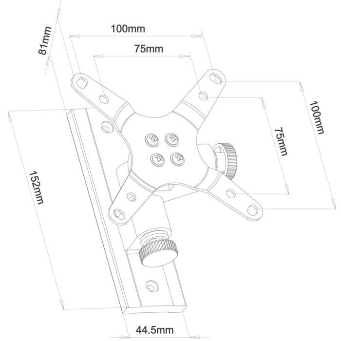 SpeaKa Professional Support mural pour écran SP-6444404 1 Écran(s) 33,0 ...