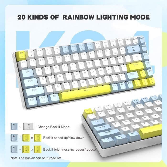 Clavier De Jeu Mécanique Échangeable À Chaud,Clavier Compact Portable ...