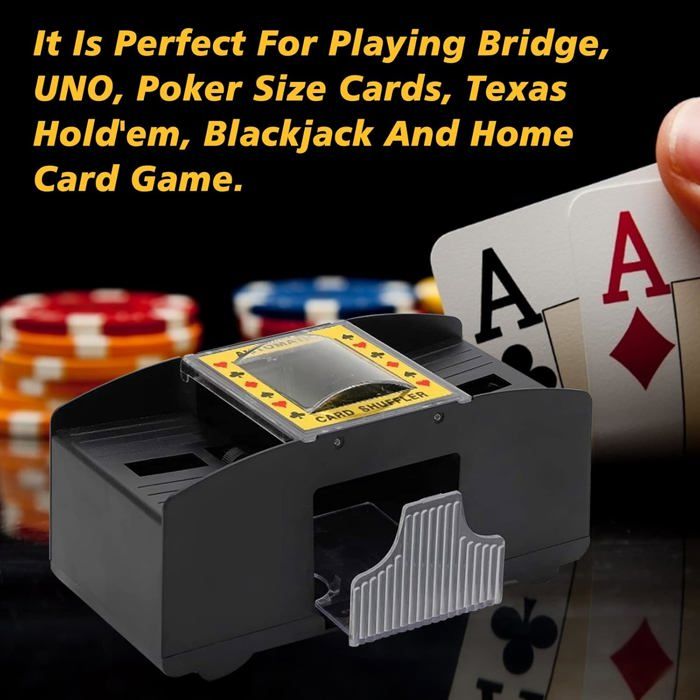 Mélangeur de Cartes Automatique 1-2 Ponts,Électrique Melangeur de Carte ...