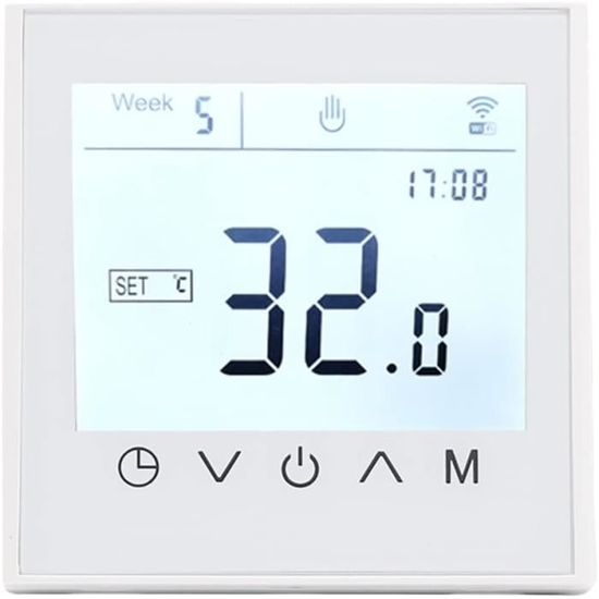 Tuya Smart Thermostat Wifi Programmable Avec Écran Tactile Pour Chaudière Électrique-Eau-Gaz ...