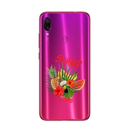 Coque Redmi Note 7 summer vibes exotique fleur transparente - Cdiscount ...
