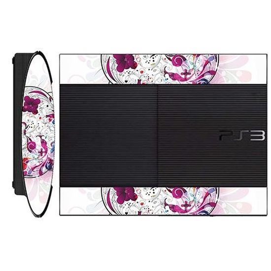 Skin Stickers pour sony PS3 super slim (Sticker : My valentine heart ...