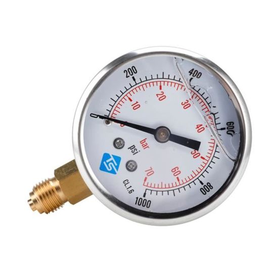 Y60 Radial Rempli D'Huile Manomètre À Vide Barbecue Jauge De ...