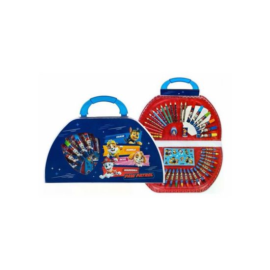 Coffret coloriage enfant 51 pieces Pat Patrouille - Mallette Feutres ...