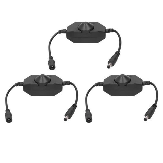 Zerone LED Strip Dimmer Switch, LED Strip Dimmer Adapter DC 12V-24V for ...