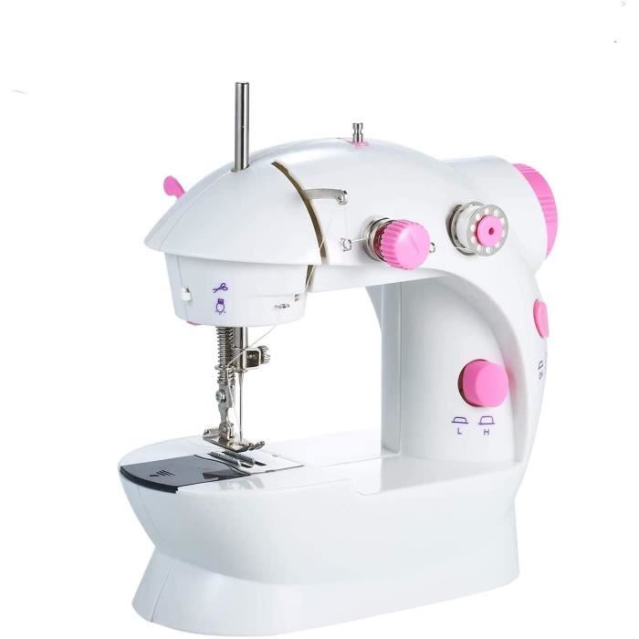 Mini machine à coudre réglable à 2 vitesses de double fil portable ...
