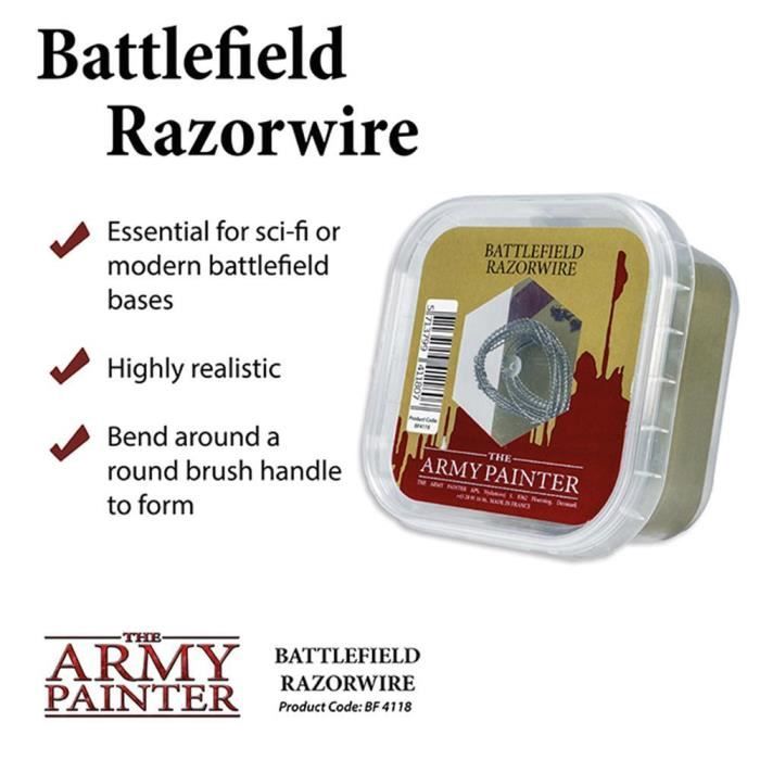 The Army Painter - Battlefields - Miniature Razor Wire,Paint-Accessory ...