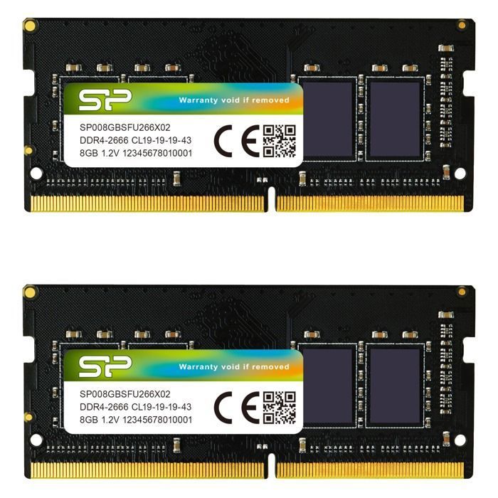 Mémoire RAM DDR4 - Silicon Power - 16Go(8Gox2) 2666MT/s - CL19 SODIMM ...