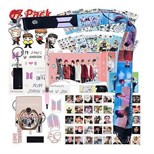 Bangtan Boys Set - 12 Sheet of Stickers, 40 Pack Photo card, 8 Pack Ins ...
