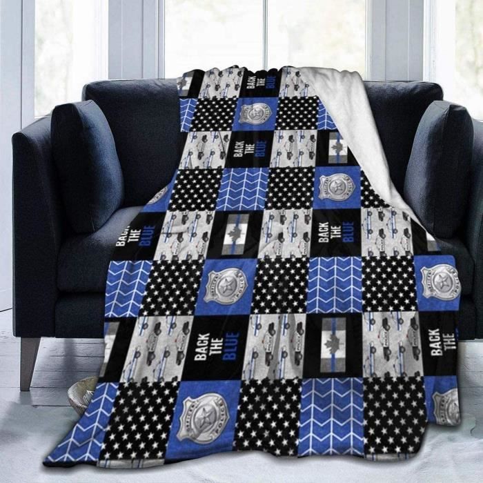 Couvre-lit - Police canadienne - Patchwork imprimé - Doux et léger ...