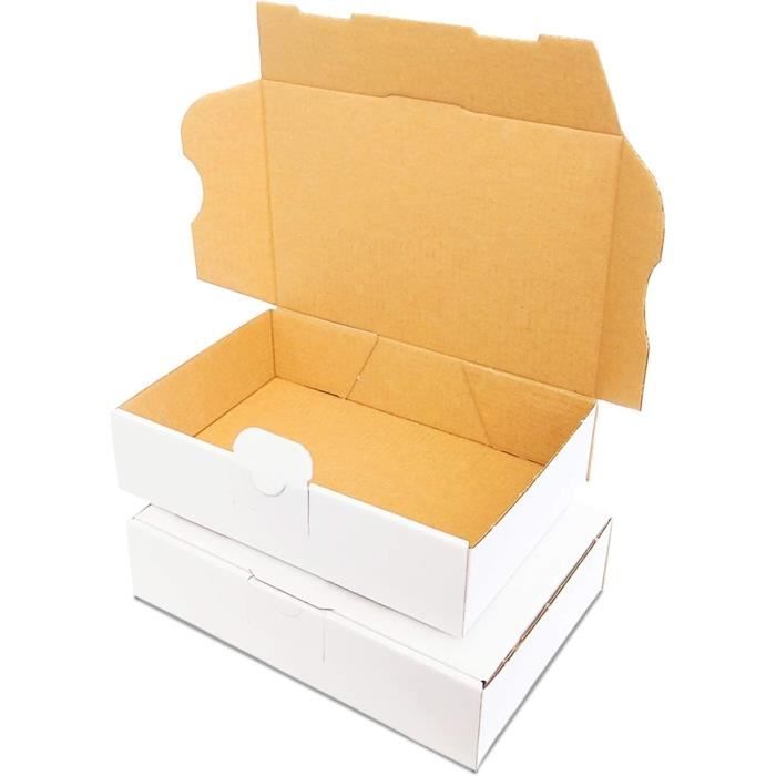 Verpacking Lot de 50 cartons Maxibrief - Format A6 - Blanc - 180 x 130 ...