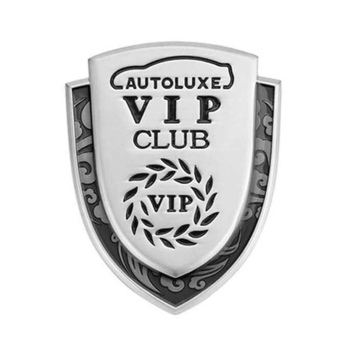 Silver VIP Logo Logo Car Trunk Emblem Badge Métal Auto Sticker Sticker ...