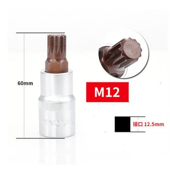 M12 60MM -Embout de tournevis Torx pour réparation automobile,1-2 ...