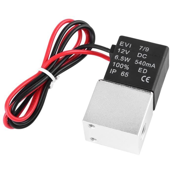 Électrovanne pneumatique, 12V DC 1/8 '2 voies électromagnétique ...