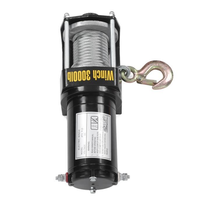 EJ.life Treuil électrique 24V Kit de Treuil électrique 3000lbs Treuil ...