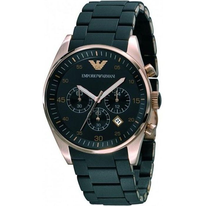 Emporio armani black watch price store