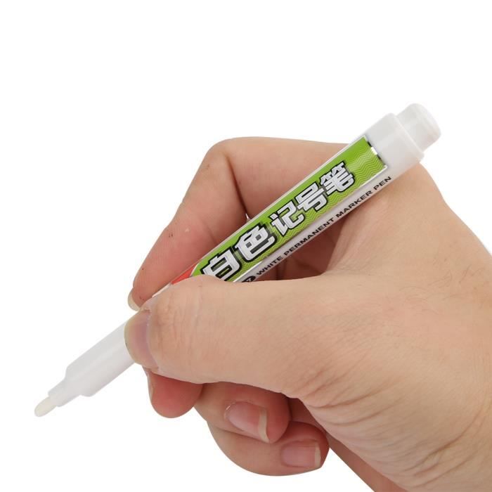 Stylo marqueur de peinture blanche - HURRISE - 12 pièces - Pointe fine ...