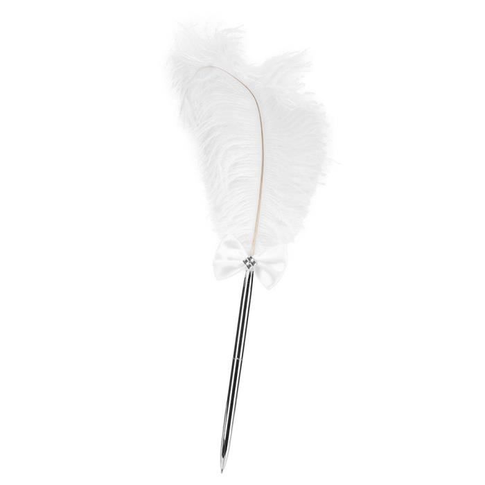 KEENSO Stylo de signature plume Stylo de signature de mariage, avec ...